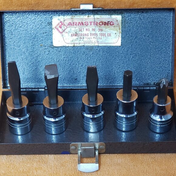 ARMSTRONG | Other | Vintage Set 5 Armstrong 6311 Ratchet 3 Screwdrivers ...